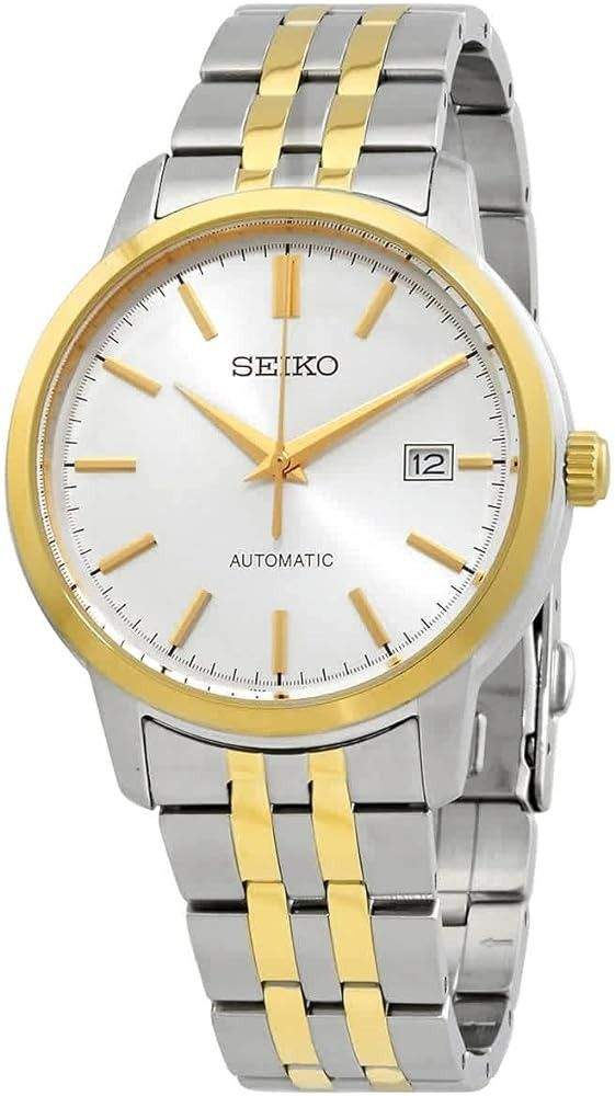 Seiko SRPH92K1 Silver Analog Stainless Steel Automatic Classic Dress Men's Watch SRPH92, Men's ...