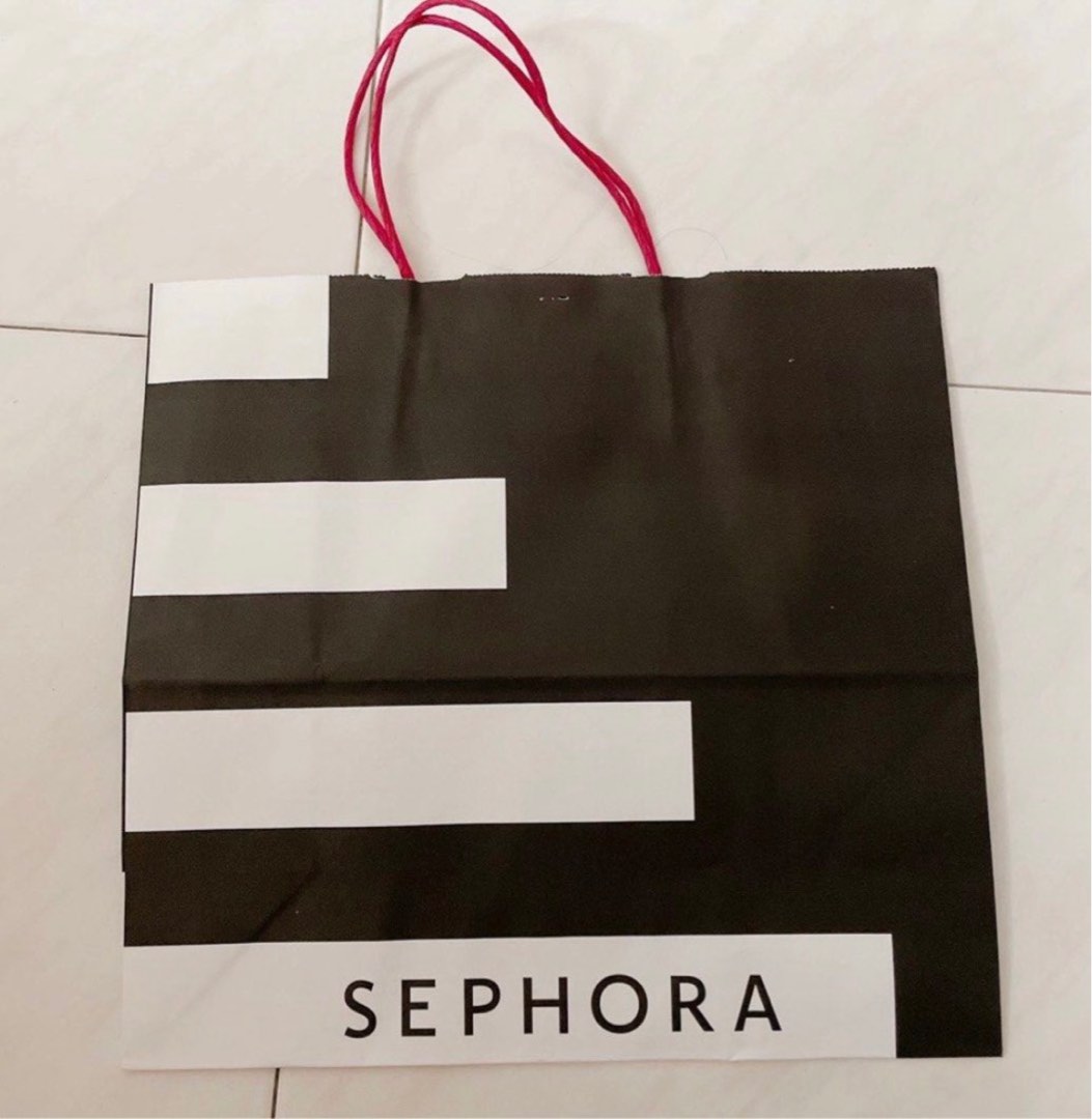 Sephora shopping paper bag 31.5cm l x 30cm h x 13.5cm w, Women's ...