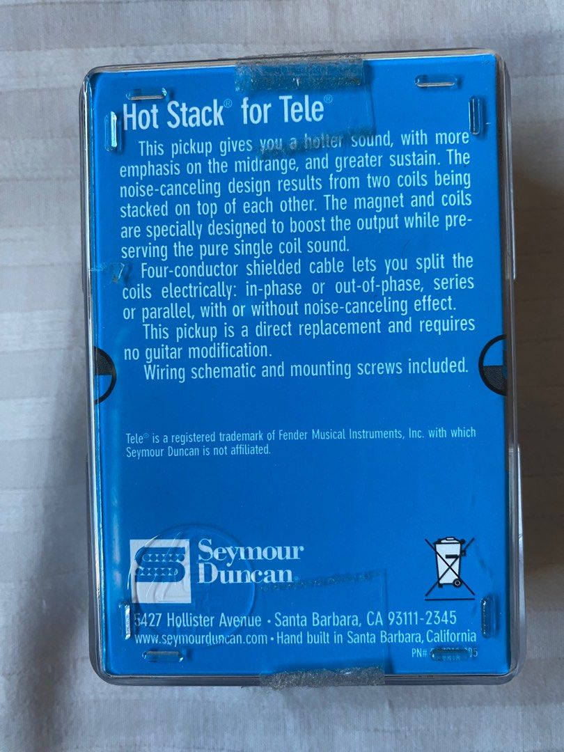 Seymour Duncan Hot Stack Tele Pickup, Hobbies & Toys, Music & Media ...