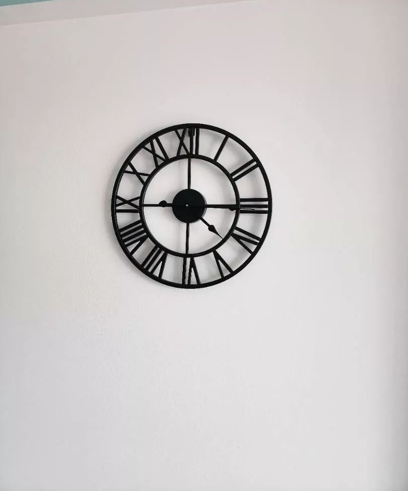 {SG} 40cm Metal Big Wall Clock for Living Room Retro Gold Wall Clock ...