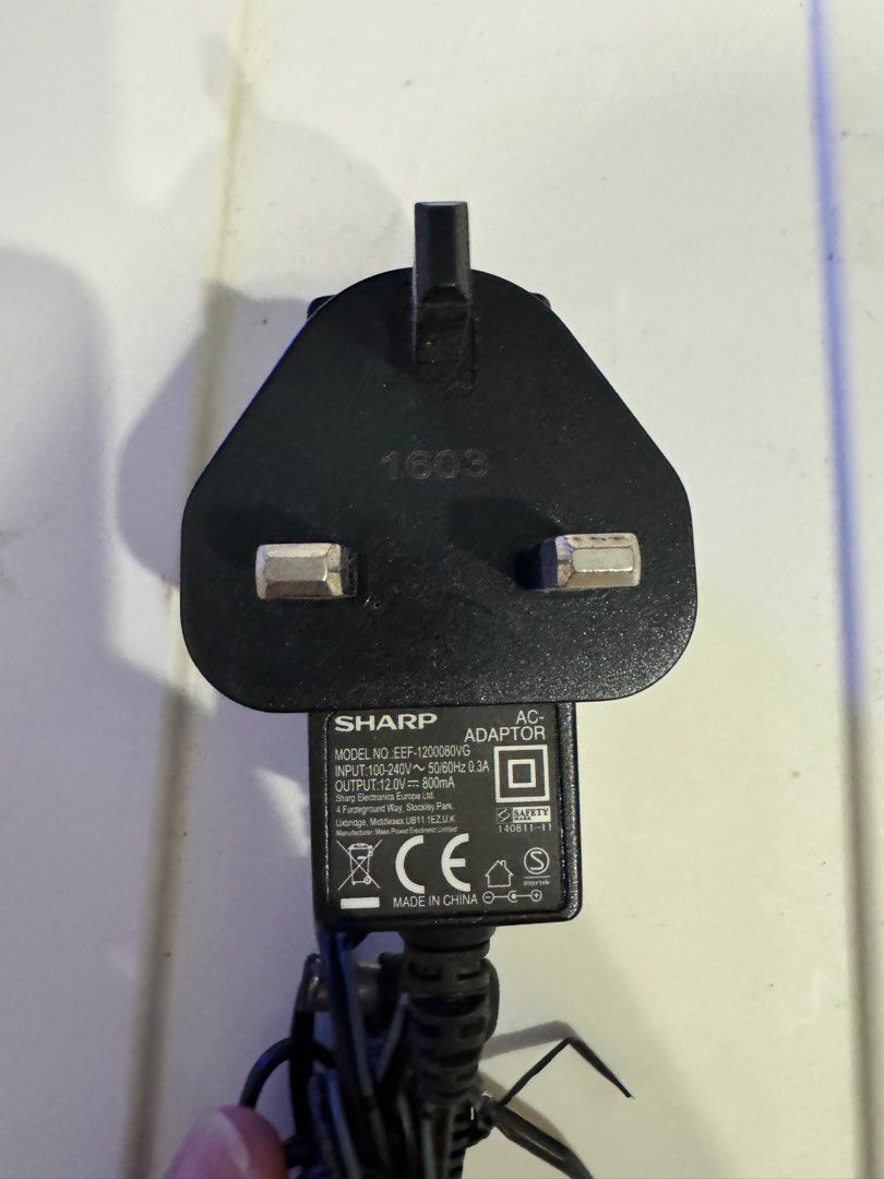 Sharp cashier power adpater, TV & Home Appliances, Electrical, Adaptors ...