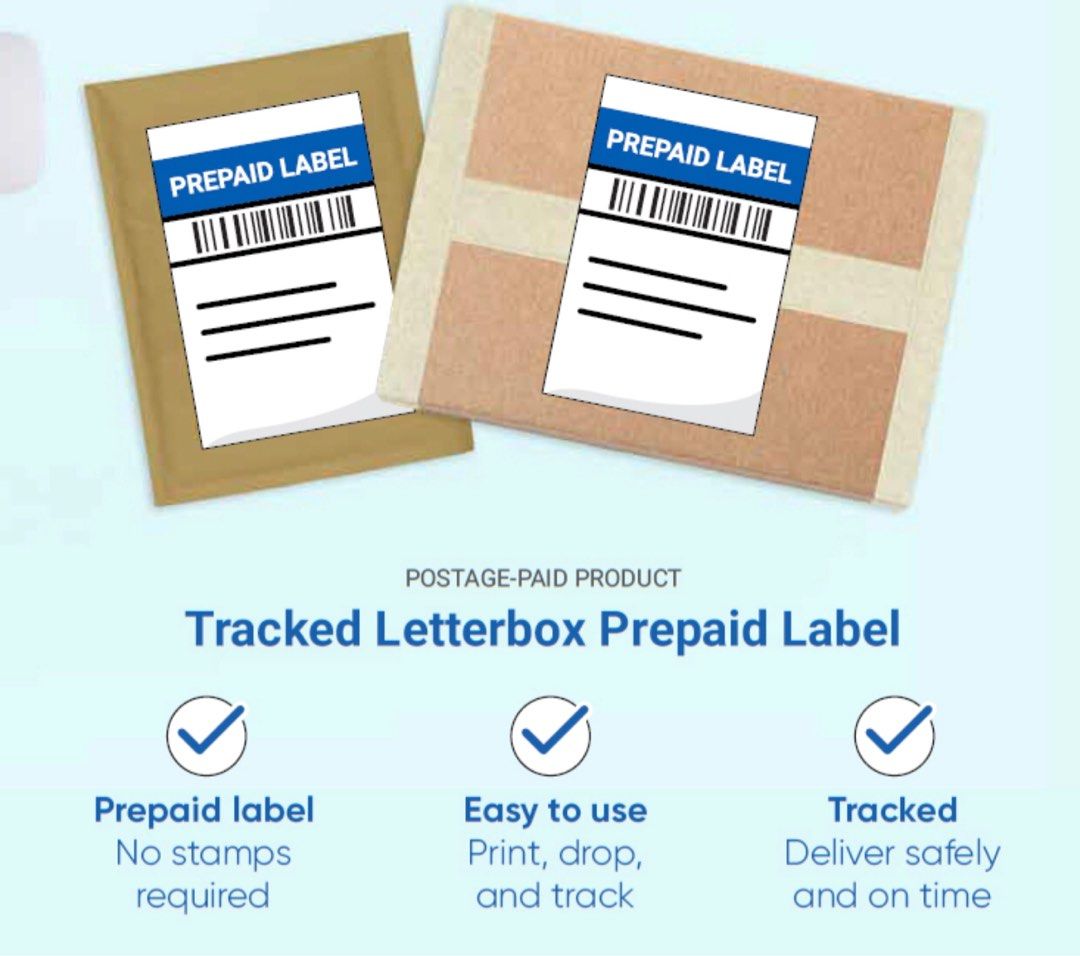 Singpost Prepaid Label (Tracked Mail), Hobbies & Toys, Stationery ...
