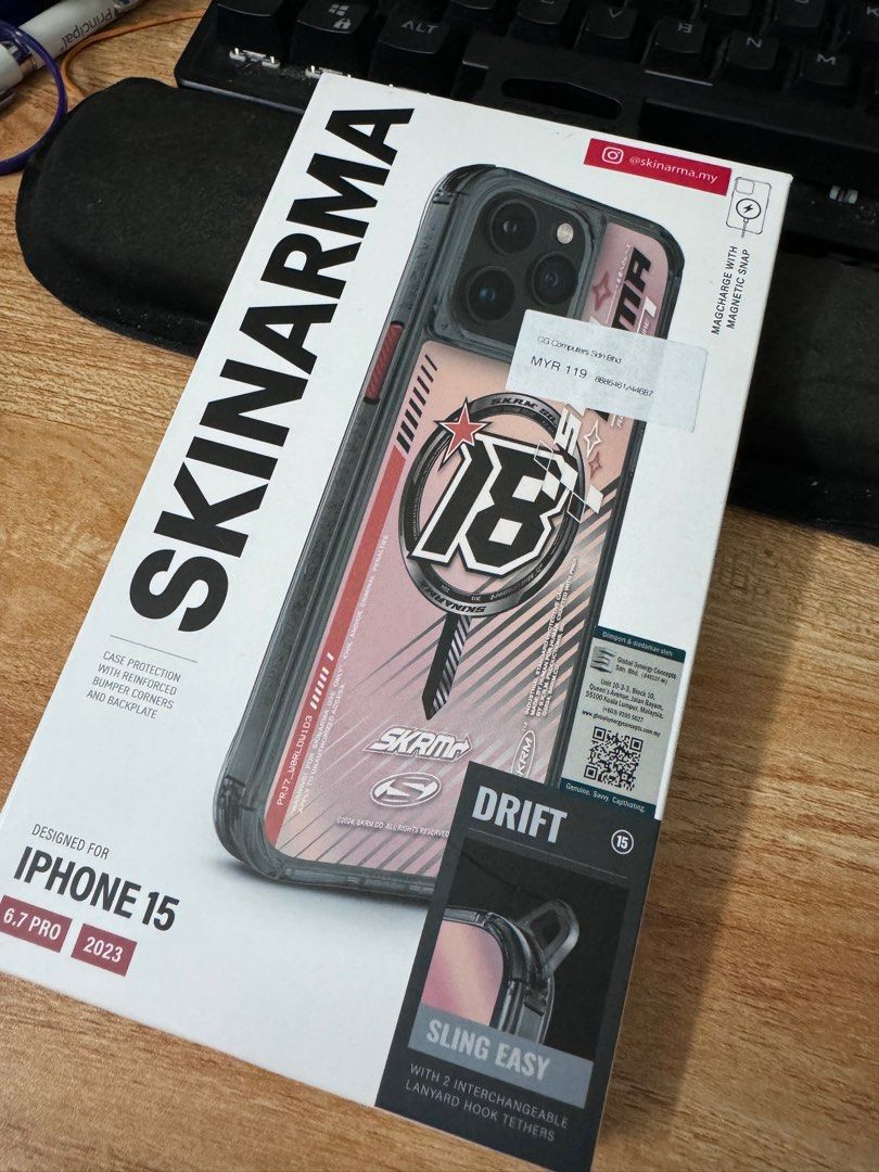 SKINARMA casing for iPhone 15 pro max, Mobile Phones & Gadgets, Mobile ...