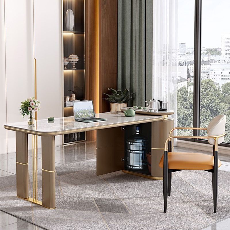Slate Kung Fu Tea Table Home Light Luxury Boss Office Tea Table Desk ...