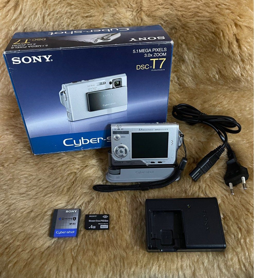 Sony Cyber-shot DSC-T7 Rare Ultra Slim Digital Camera, Photography ...