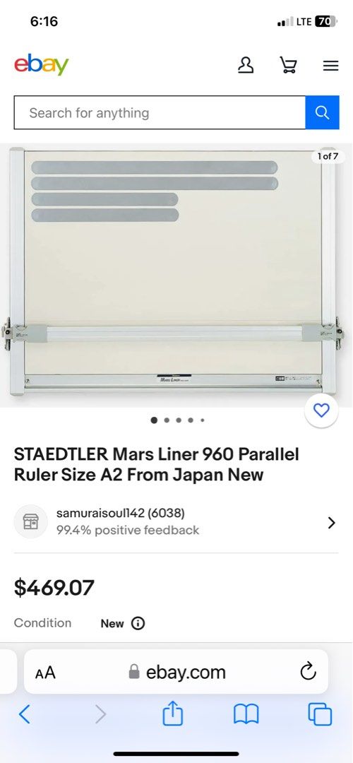 STAEDTLER MARS LINER 960 A2 Drawing Board / Drafting Board with ...
