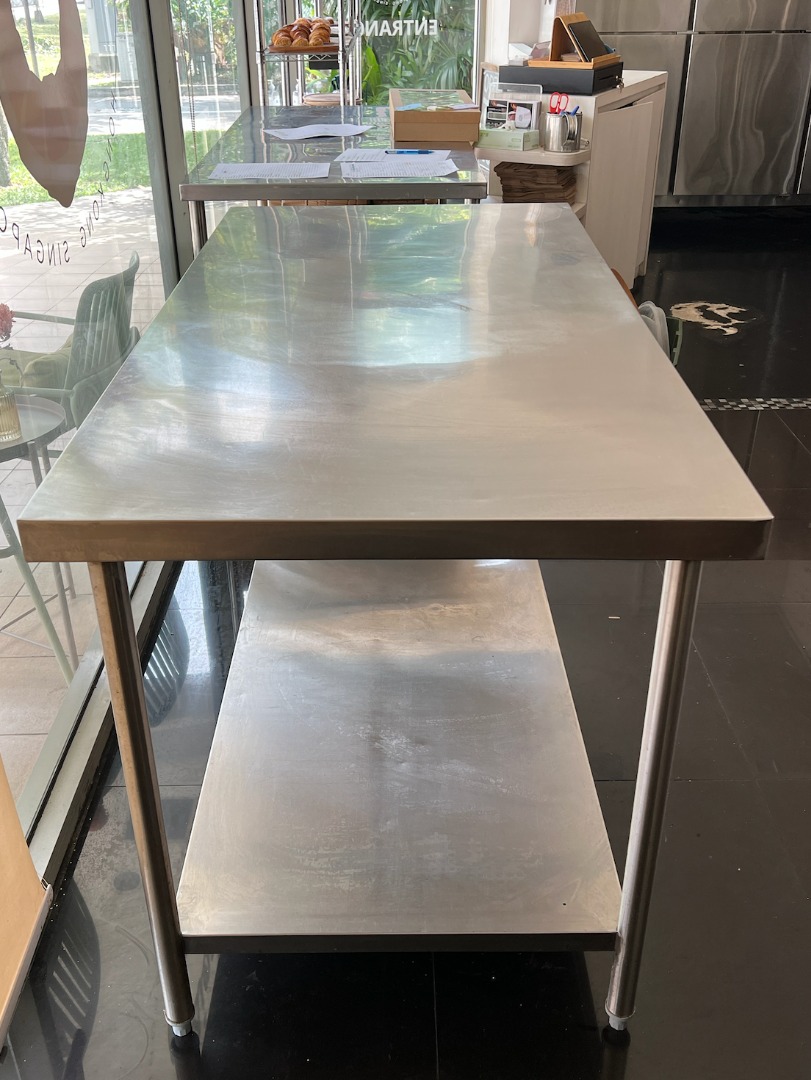 Stainless Steel Table, Furniture & Home Living, Kitchenware & Tableware ...