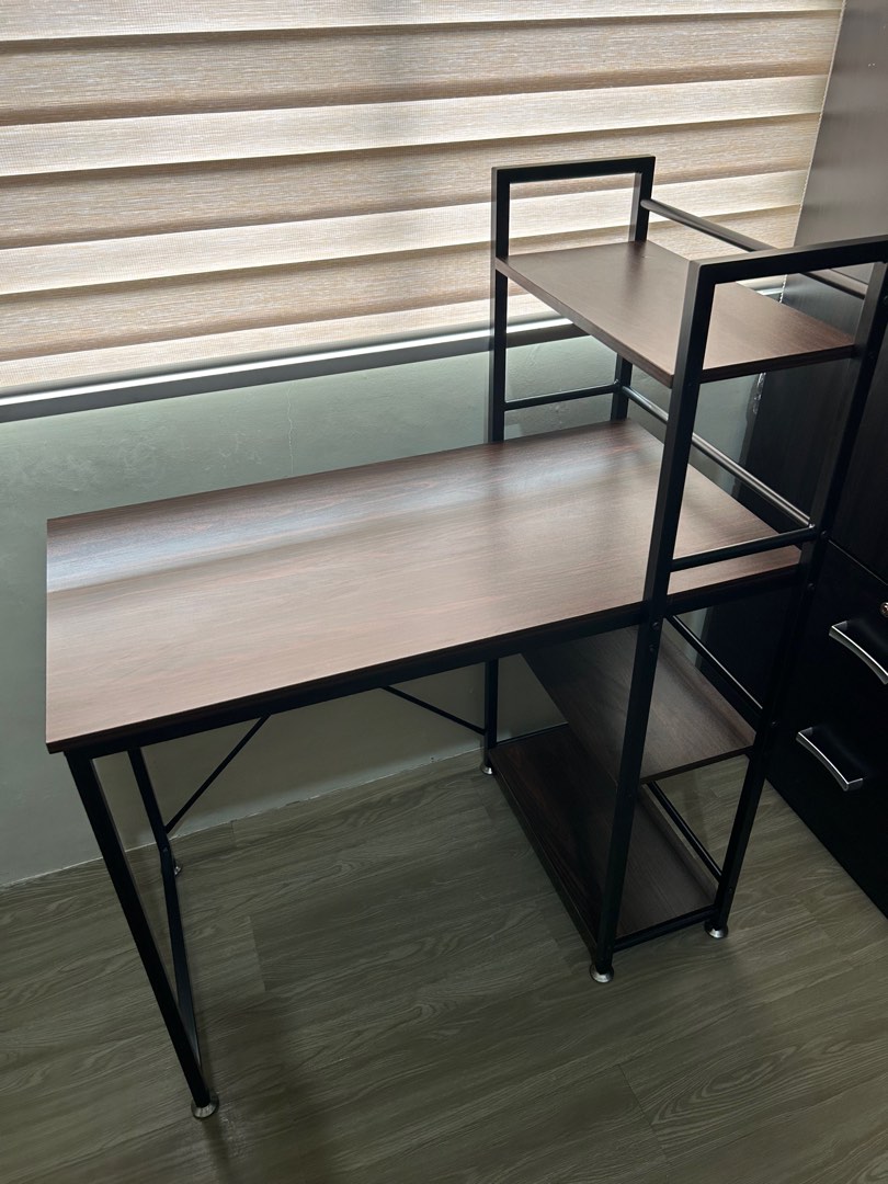 Study Table with Shelves (Sanyang brand), Furniture & Home Living ...