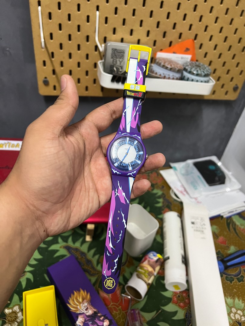 Swatch X Dragon ball ( Gohan ), Luxury, Watches on Carousell