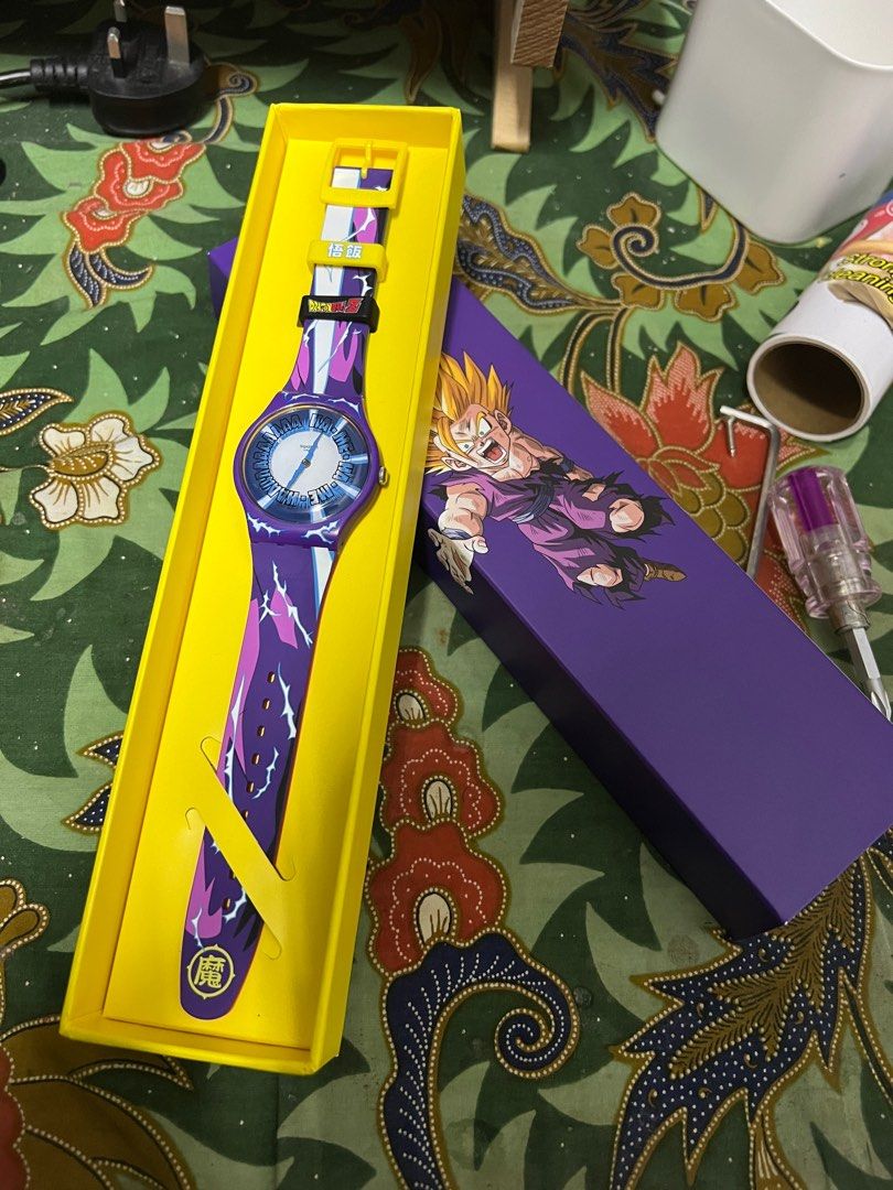 Swatch X Dragon ball ( Gohan ), Luxury, Watches on Carousell