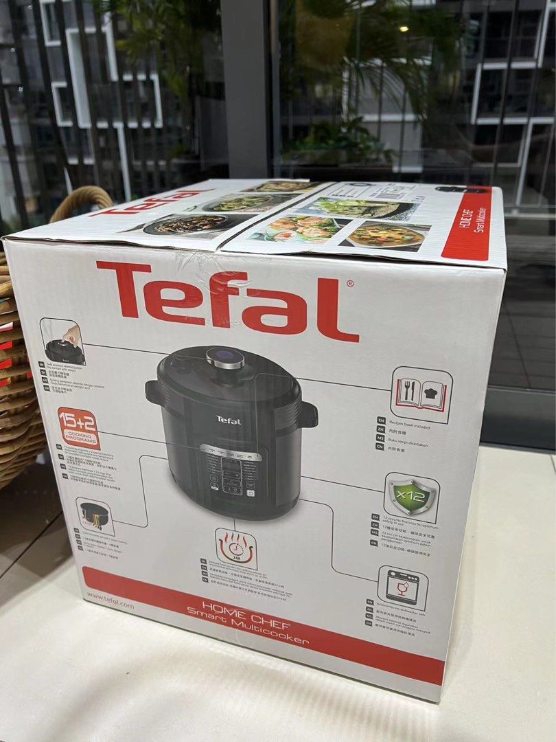 TEFAL CY601 HOME CHEF SMART ELECTRIC PRESSURE AND MULTICOOKER 6L, TV & Home Appliances, Kitchen ...