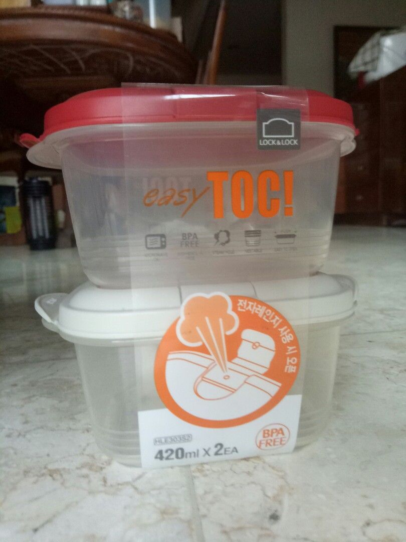 Tempat plastik lock & lock, Kitchen & Appliances di Carousell