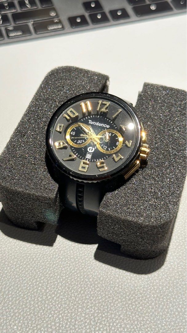 Tendence Gulliver black and gold, Luxury, Watches on Carousell