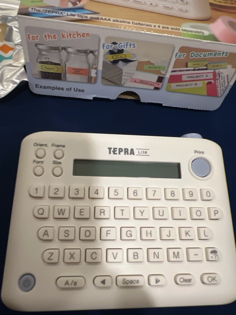 Tepra Lite LR5E label printer, Hobbies & Toys, Stationary & Craft ...