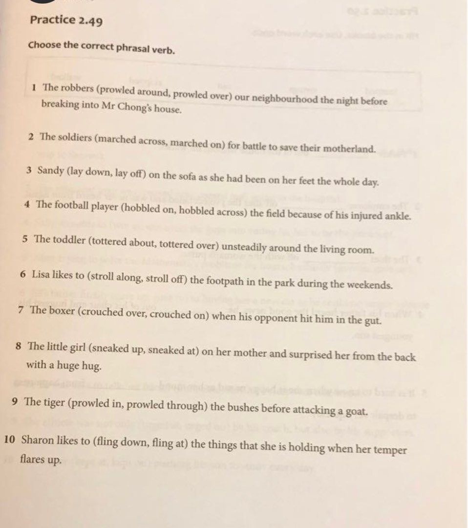 Test your vocabulary in use & Phrasal Verb for Secondary Level ...