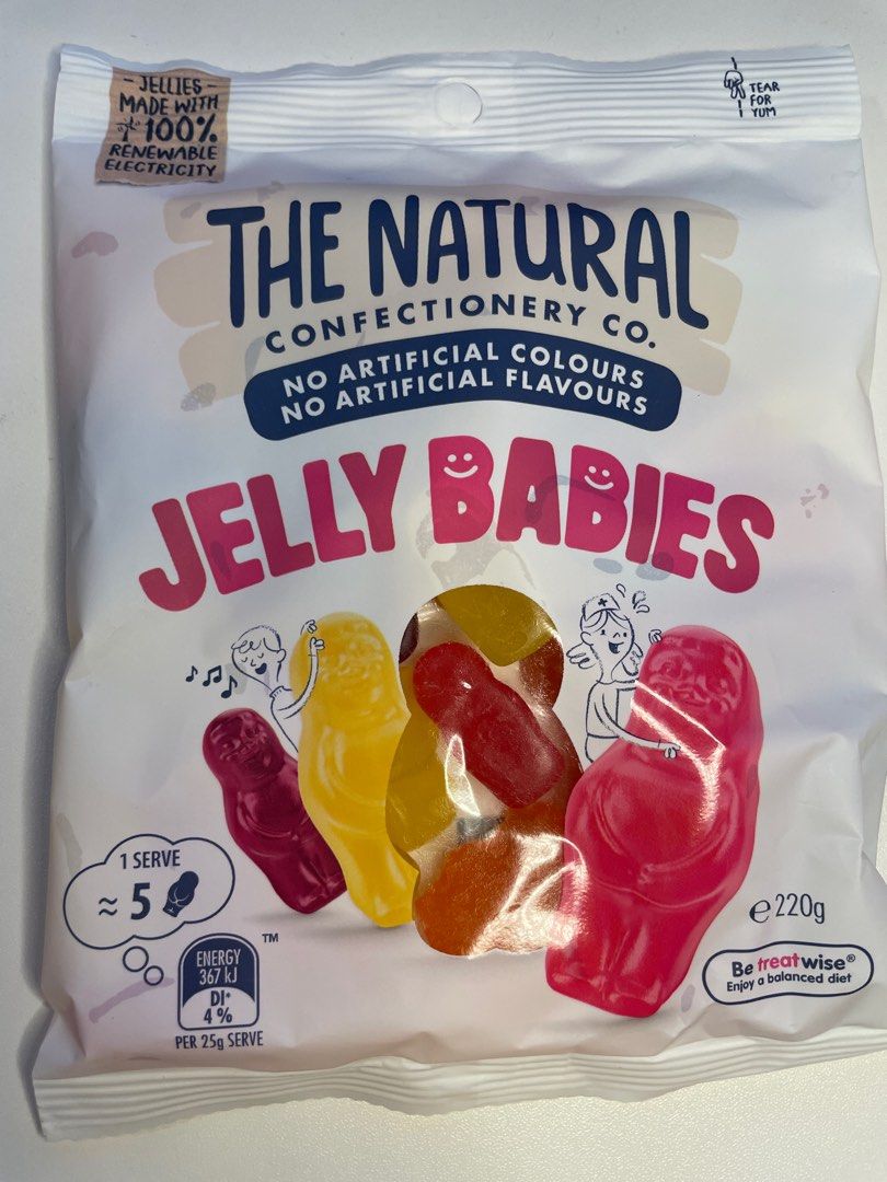 The Natural Confectionery - Jelly Babies ( Made in Australia), 嘢食 & 嘢飲 ...