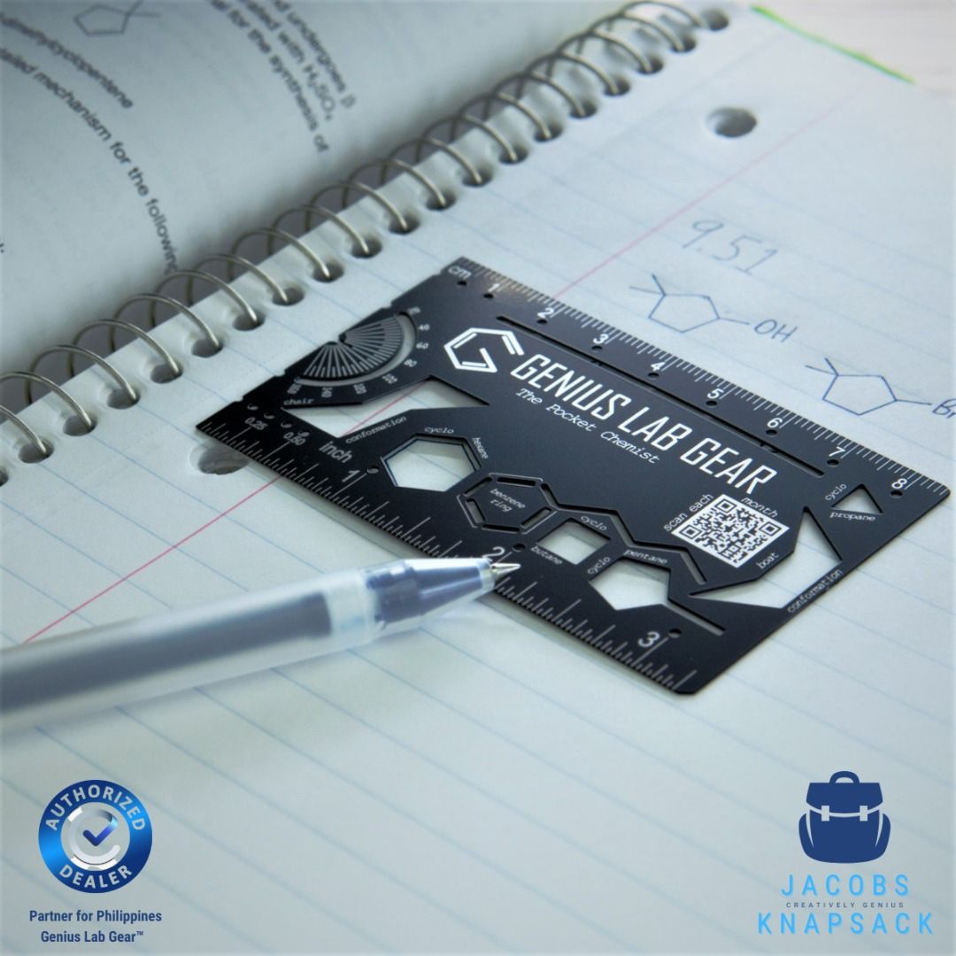 The Pocket Chemist Organic Chemistry Stencil Drawing Template, Ruler ...