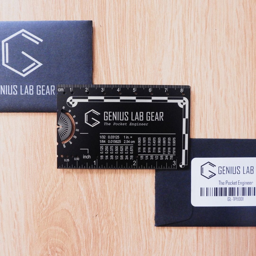 The Pocket Engineer Gift Wallet Engineering Ruler Scale and Unit ...