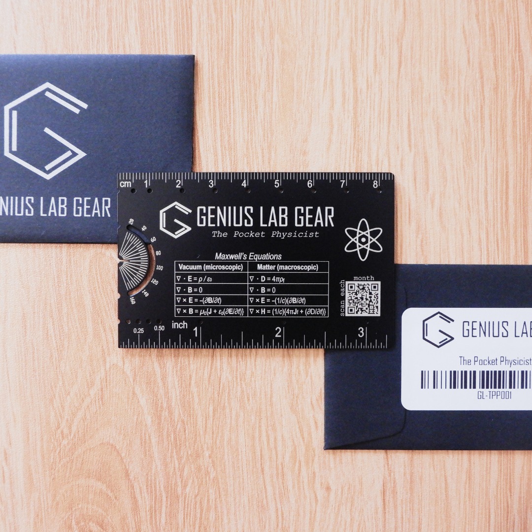 The Pocket Physicist Gift Wallet Ruler and Unit Conversion Reference by ...
