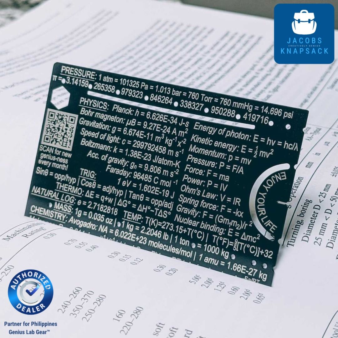 The Pocket Scientist Gift Wallet Science Ruler Scale and Unit ...