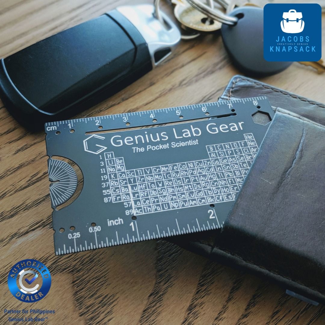 The Pocket Scientist Gift Wallet Science Ruler Scale and Unit Conversion Reference by Genius Lab ...