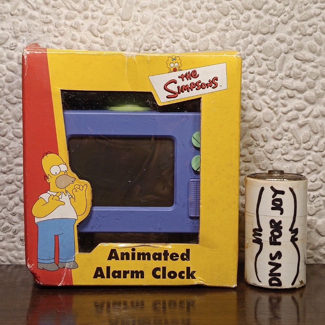 The Simpsons animated/talking alarm clock, Hobbies & Toys, Toys & Games ...
