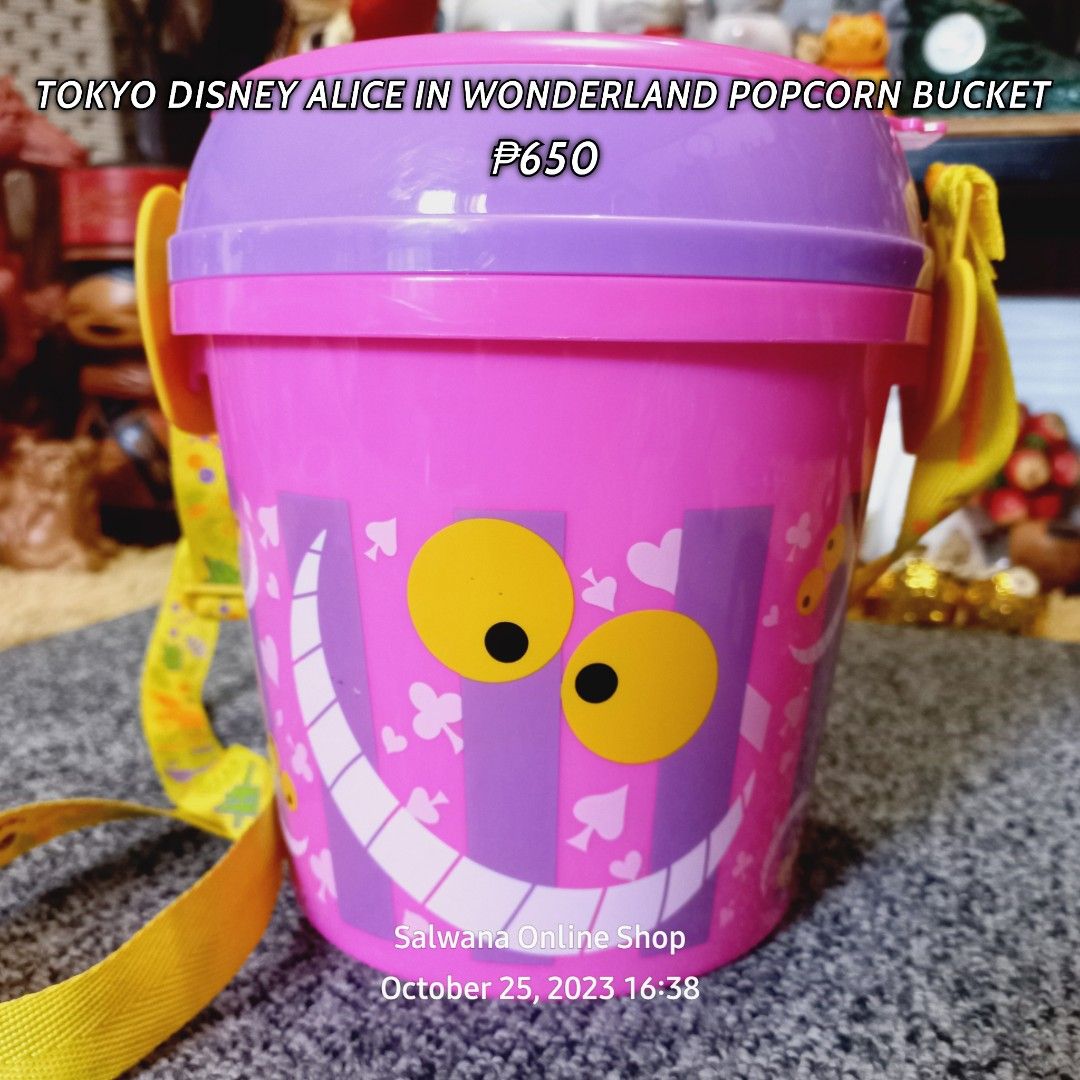 TOKYO DISNEY ALICE IN WONDERLAND POPCORN BUCKET | JAPAN LIMITED EDITION ...