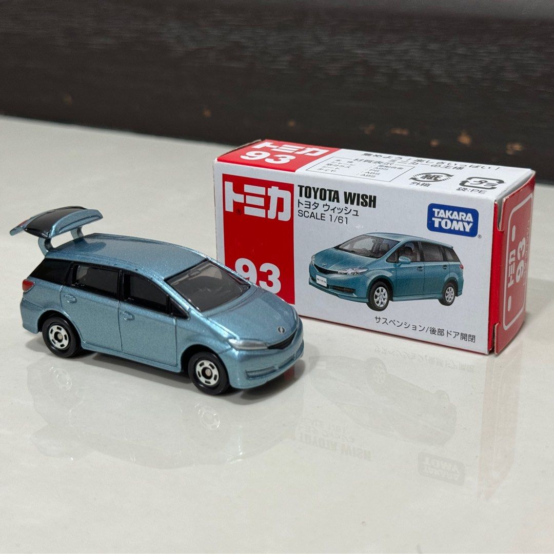 Tomica Shop Toyota Wish, #93 Toyota Wish, Hobbies & Toys, Toys & Games on Carousell