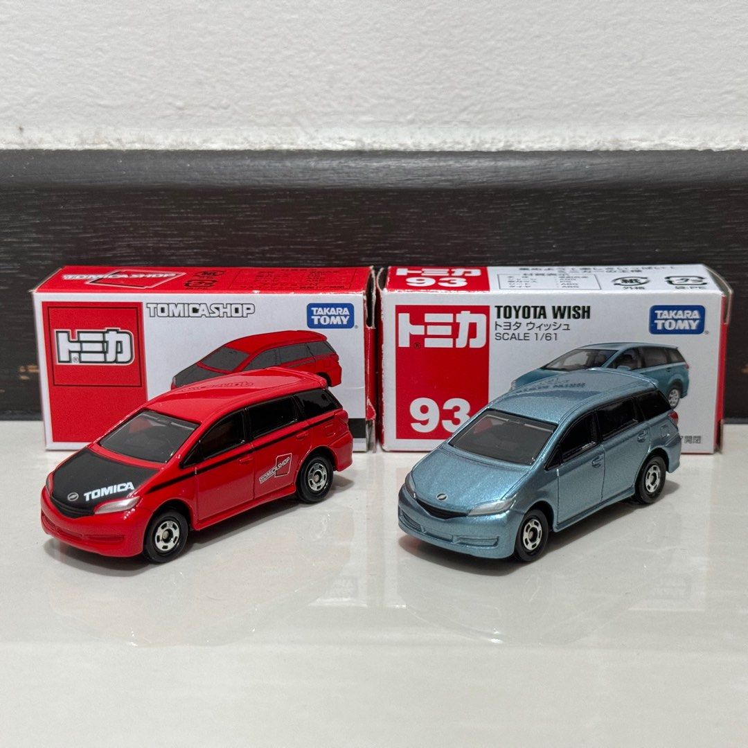 Tomica Shop Toyota Wish, #93 Toyota Wish, Hobbies & Toys, Toys & Games on Carousell