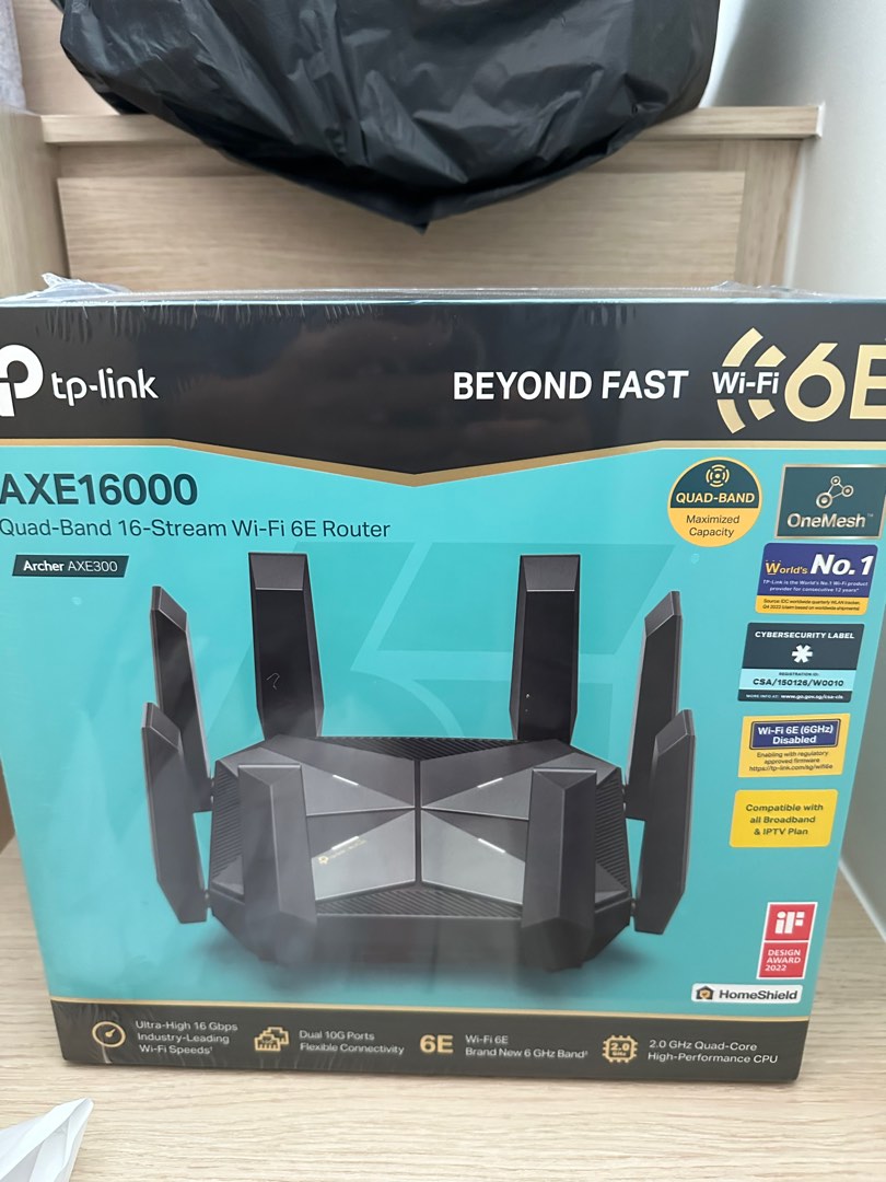 TP-Link AXE16000 Quad-Band Wifi-6e, Computers & Tech, Parts ...