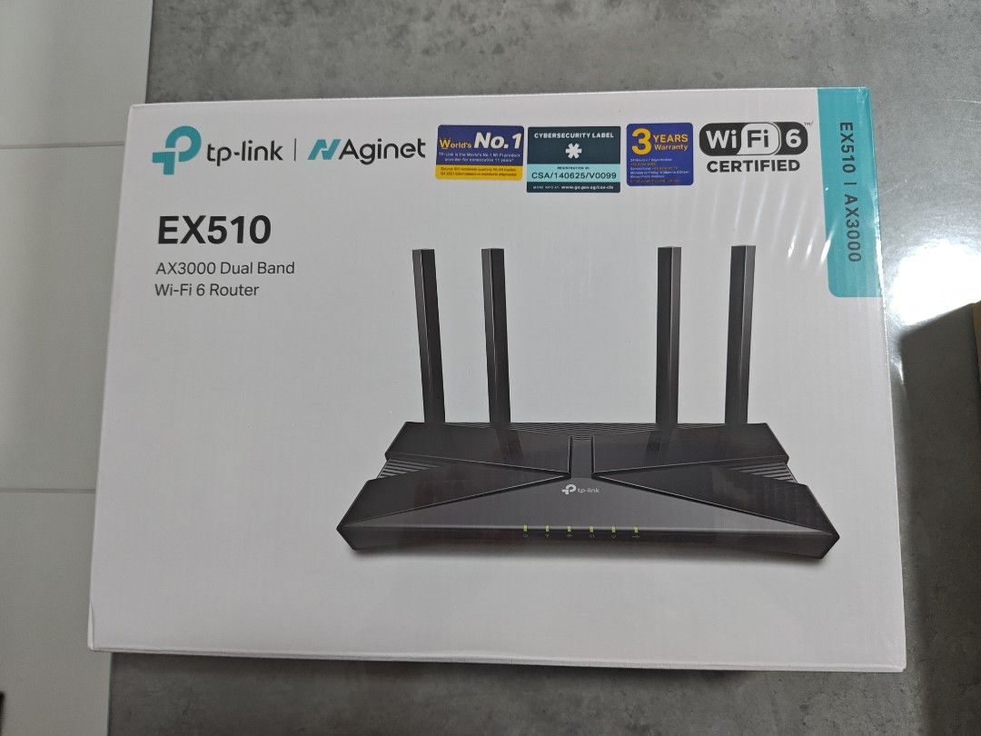 tp-link ex510 ax3000 dual band wi-fi 6 router., Computers & Tech, Parts ...