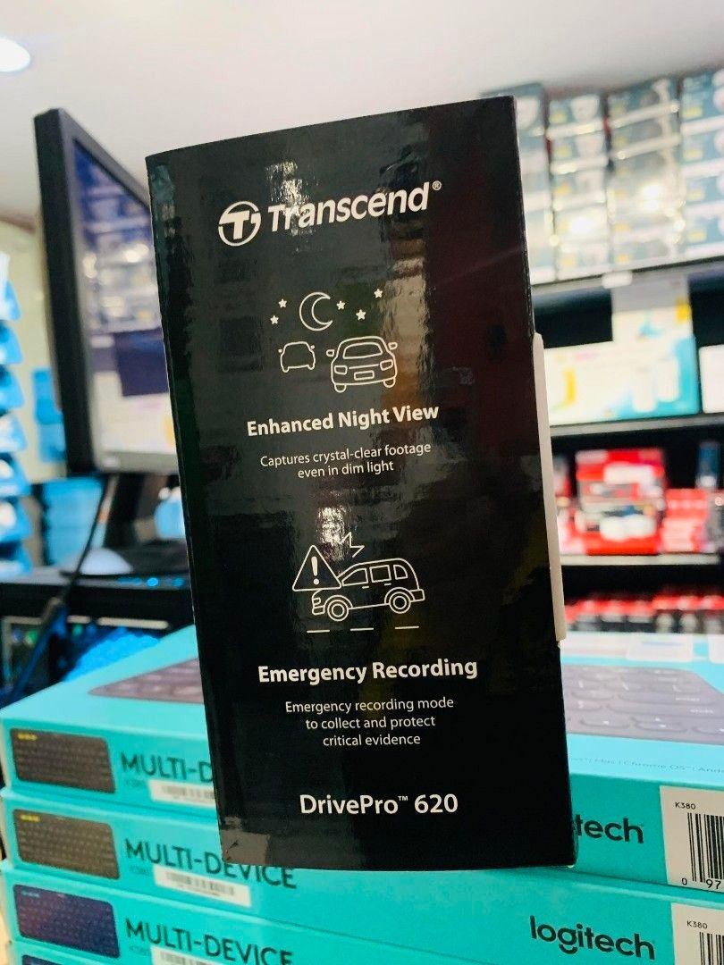 Transcend DrivePro 620 Dual Camera Dashcam 64GB TS-DP620A-64G ...
