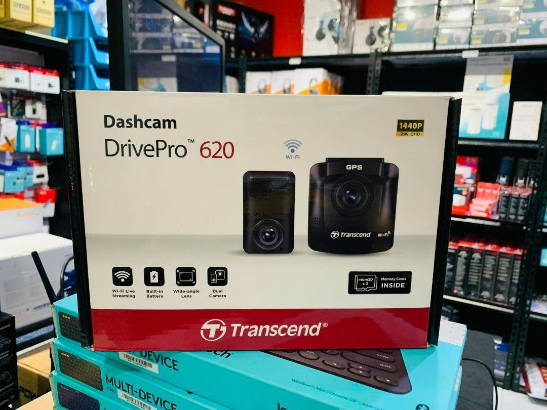 Transcend DrivePro 620 Dual Camera Dashcam 64GB TS-DP620A-64G ...