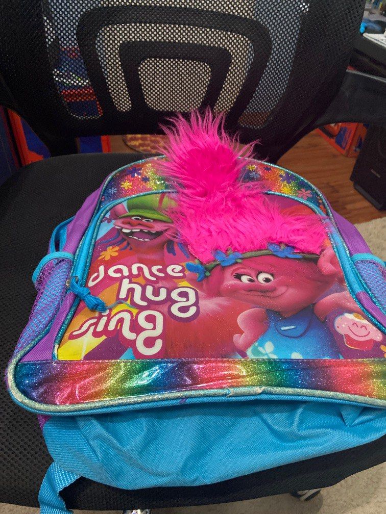 Trolls Backpack for girls, Women's Fashion, Bags & Wallets, Backpacks ...
