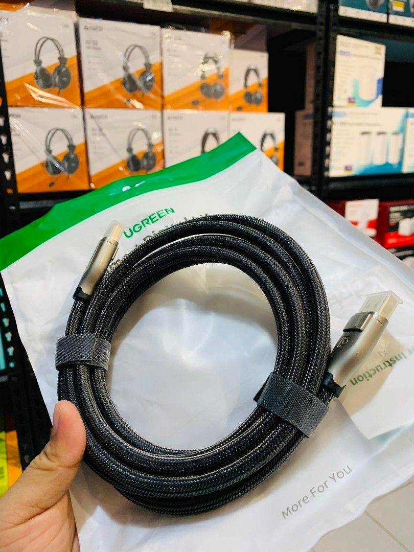 UGREEN 4K 8K Display Port Cable Zinc Alloy Shell Braided 3m DP112 60844 ...