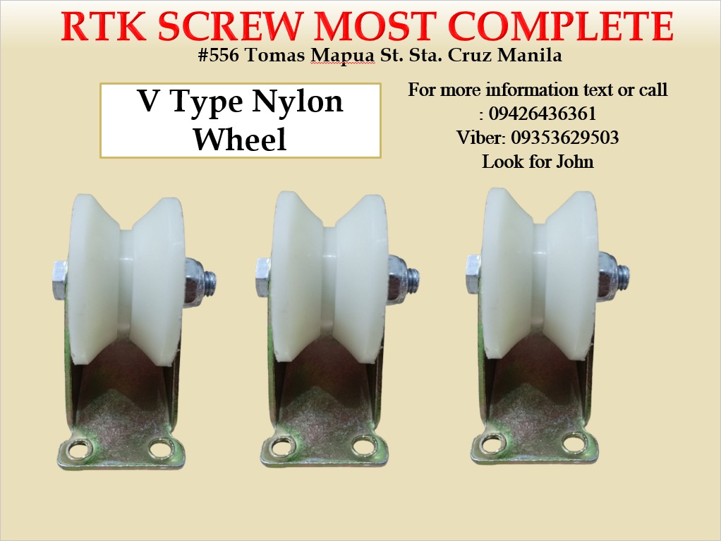 V Type Nylon Wheel 50mm, Commercial & Industrial, Construction Tools ...