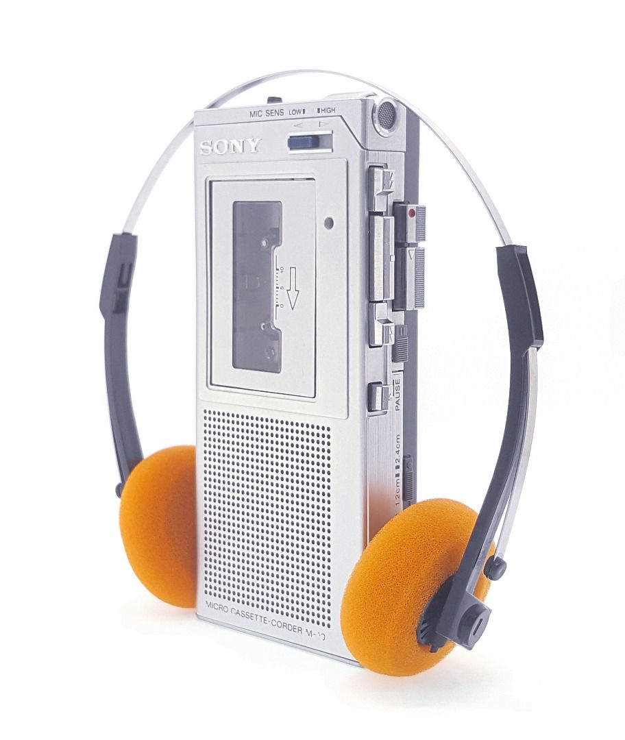 Vintage Mini Walkman Sony M-205 Microcassette Player/Recorder In ...