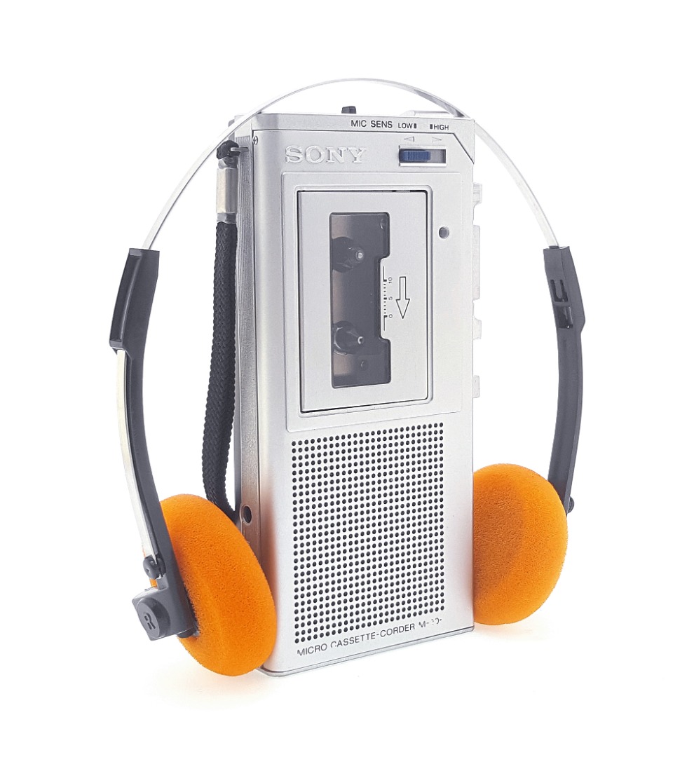 Vintage Mini Walkman Sony M-205 Microcassette Player/Recorder In ...