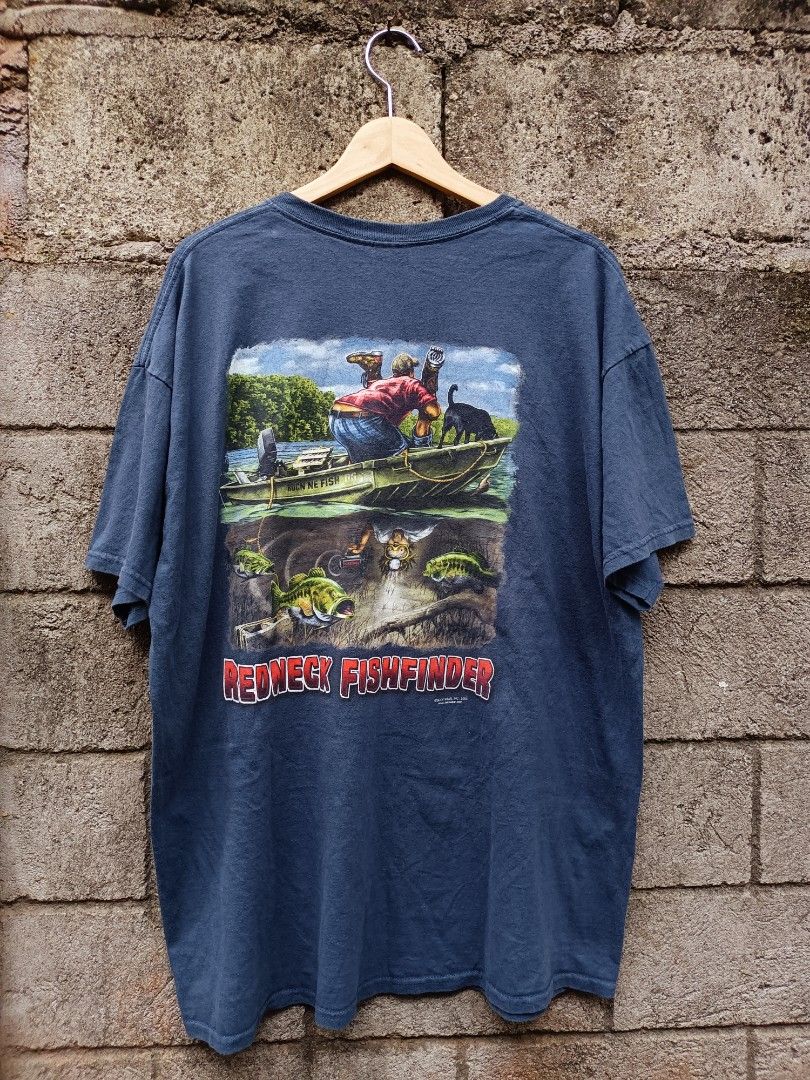 Vintage Redneck Fishfinder dated 2005, Men's Fashion, Tops & Sets ...