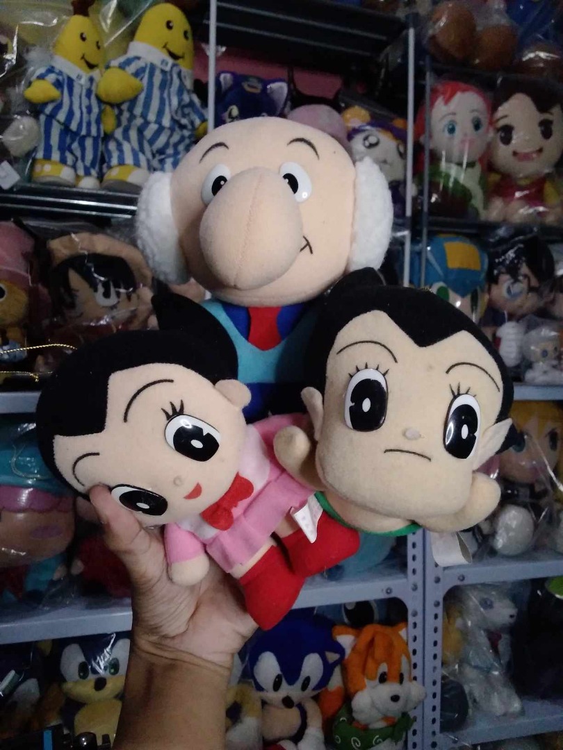 VINTAGE SET: Astro Boy Uran Dr. Elefun Osamu Tezuka Anime Plush Toys ...