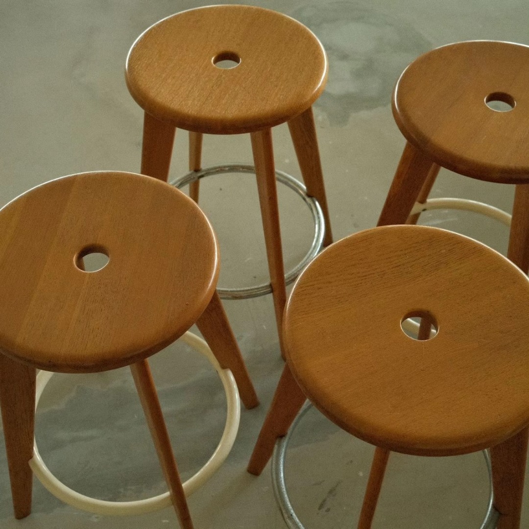 Vitra Tabouret Haut counter stools by Jean Prouve, Furniture & Home ...