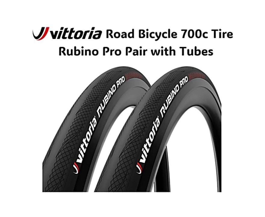 Vittoria Road Bicycle Bike 700c Tire Rubino Pro Pair with Tubes, Sports Equipment, Bicycles ...