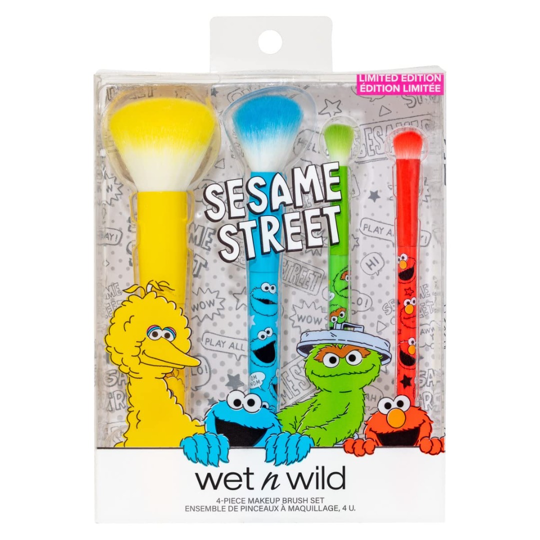 Wet n Wild SESAME STREET 4-Piece Makeup Brush Set Sesame Street ...