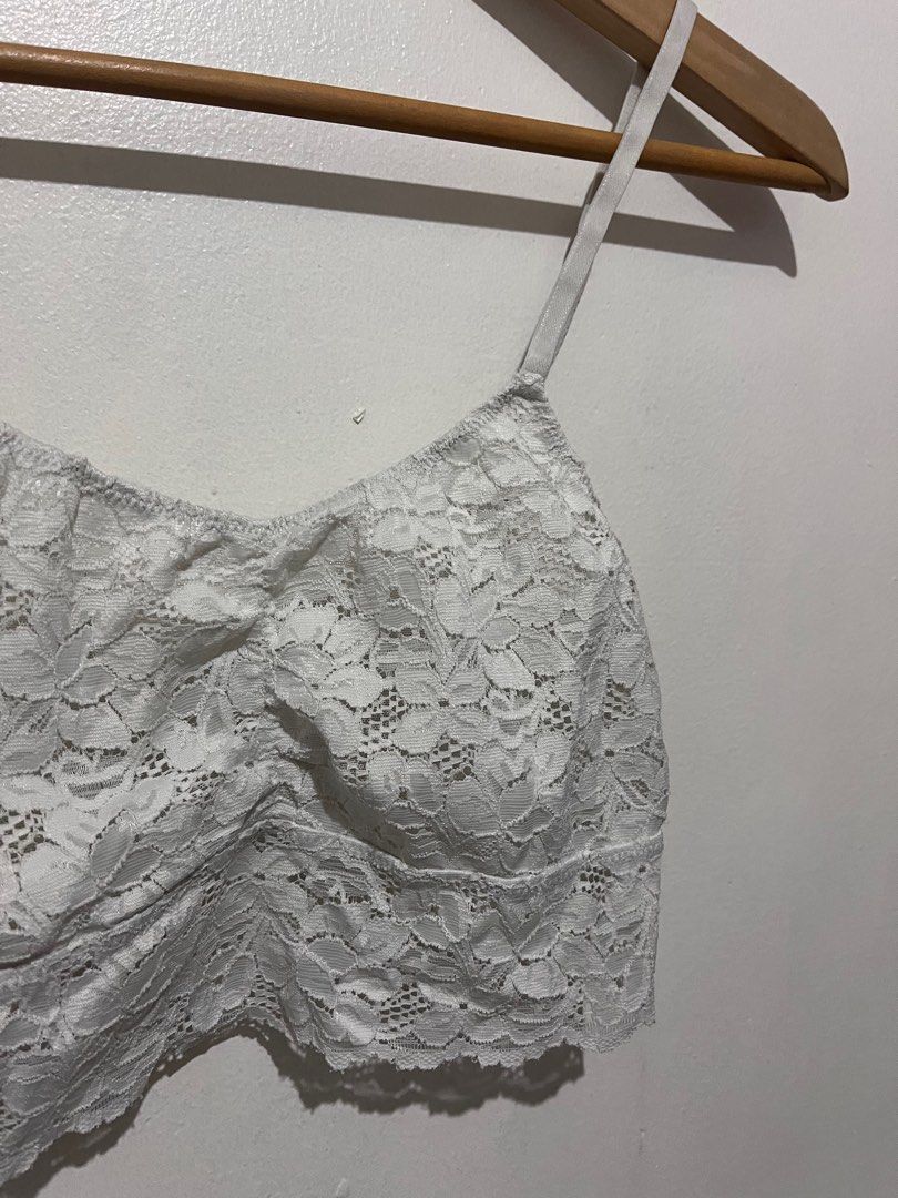 White lace tube, Women's Fashion, Tops, Sleeveless on Carousell