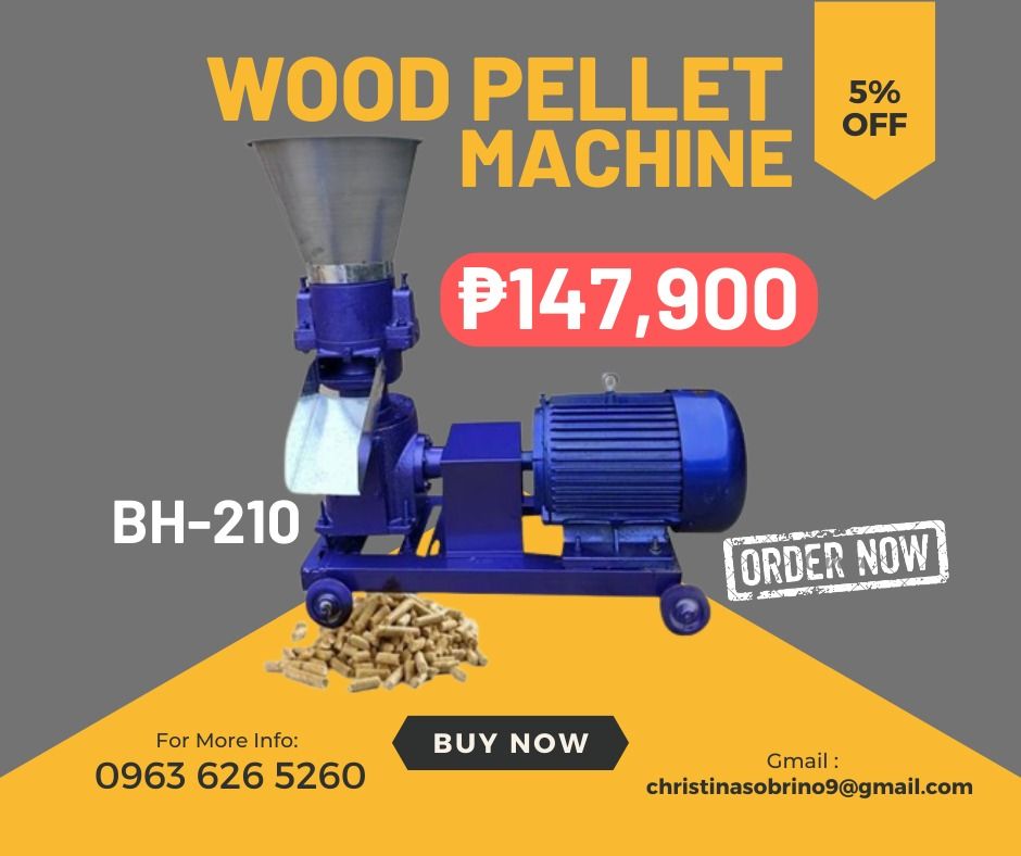 WOOD PELLET MACHINE BH-210 Brand New Machine, Everything Else, Others ...