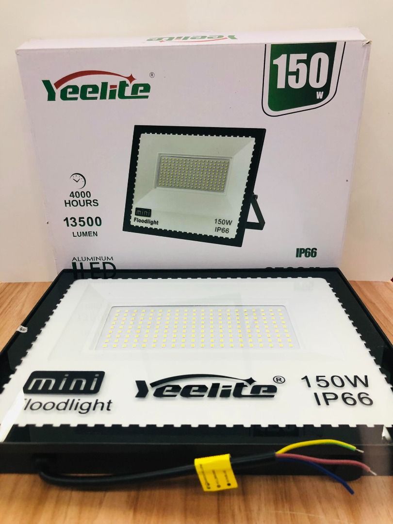 YEELITE LED FLOOD LIGHT (150W) 220V (YKMCC150W), Furniture & Home ...