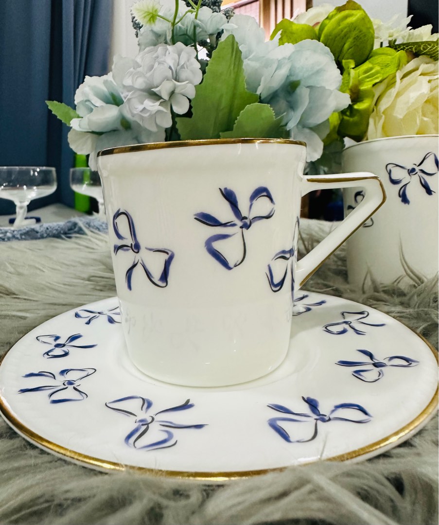 YSL Yves Saint Laurent Ribbon Cup & Saucer, Set, Everything Else ...