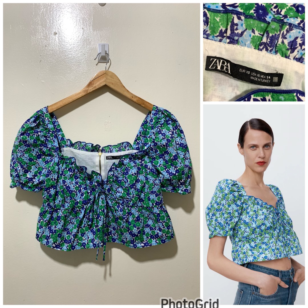 Zara top, Women's Fashion, Tops, Blouses on Carousell