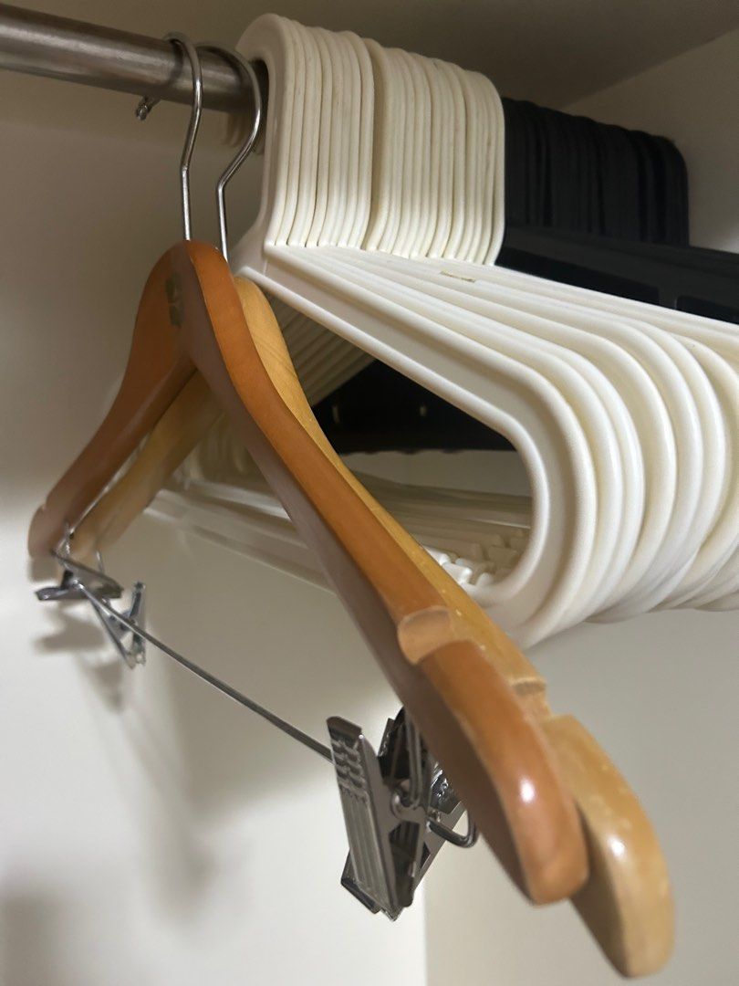 100 + hangers all for $20, Furniture & Home Living, Home Improvement ...