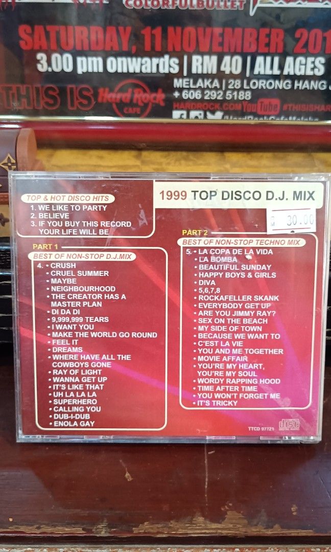 1999 top disco dj mix, Hobbies & Toys, Music & Media, CDs & DVDs on ...